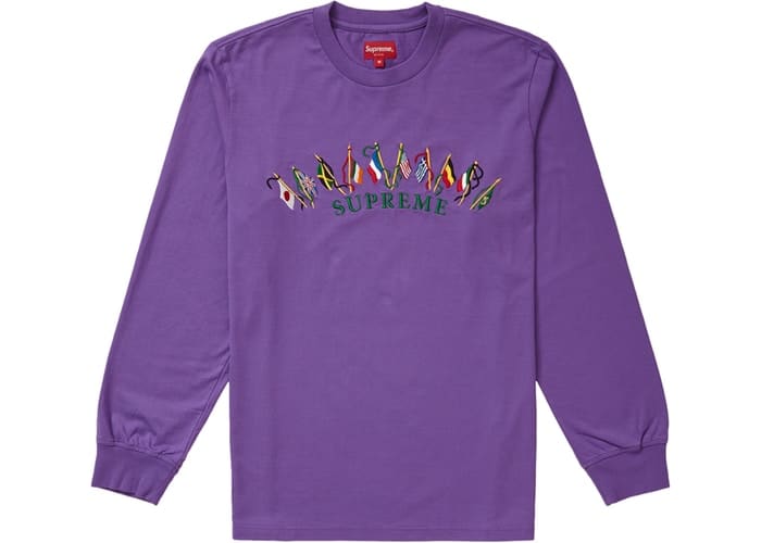 Buy Supreme Flags L/S Tee Violet Online in Australia | KickSTW