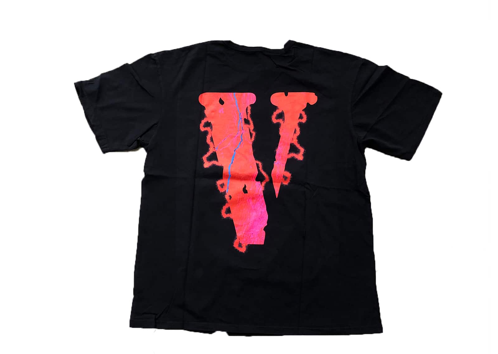 Buy Vlone Flame Skull Red V Tee Black Online in Australia | KickSTW