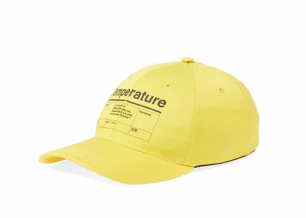 Buy Off White Temperature Cap Yellow Online in Australia | KickSTW