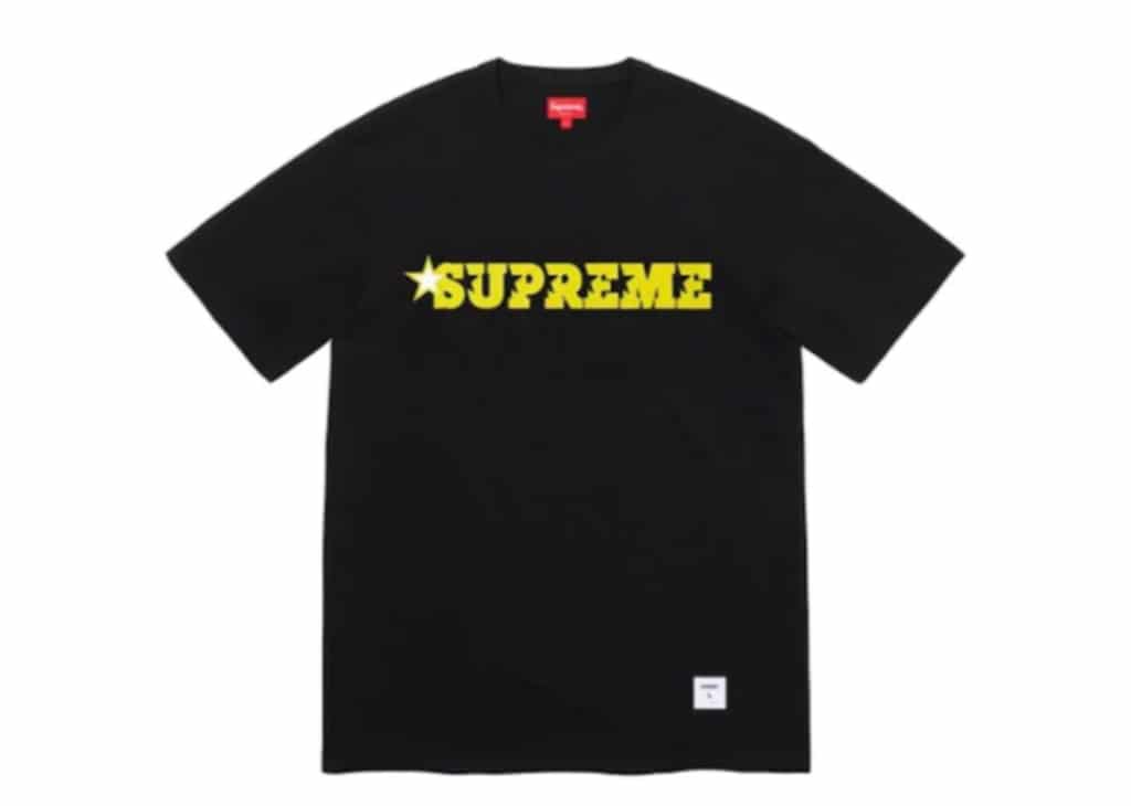 Buy Supreme Star Logo S/S Top Black Online in Australia | KickSTW