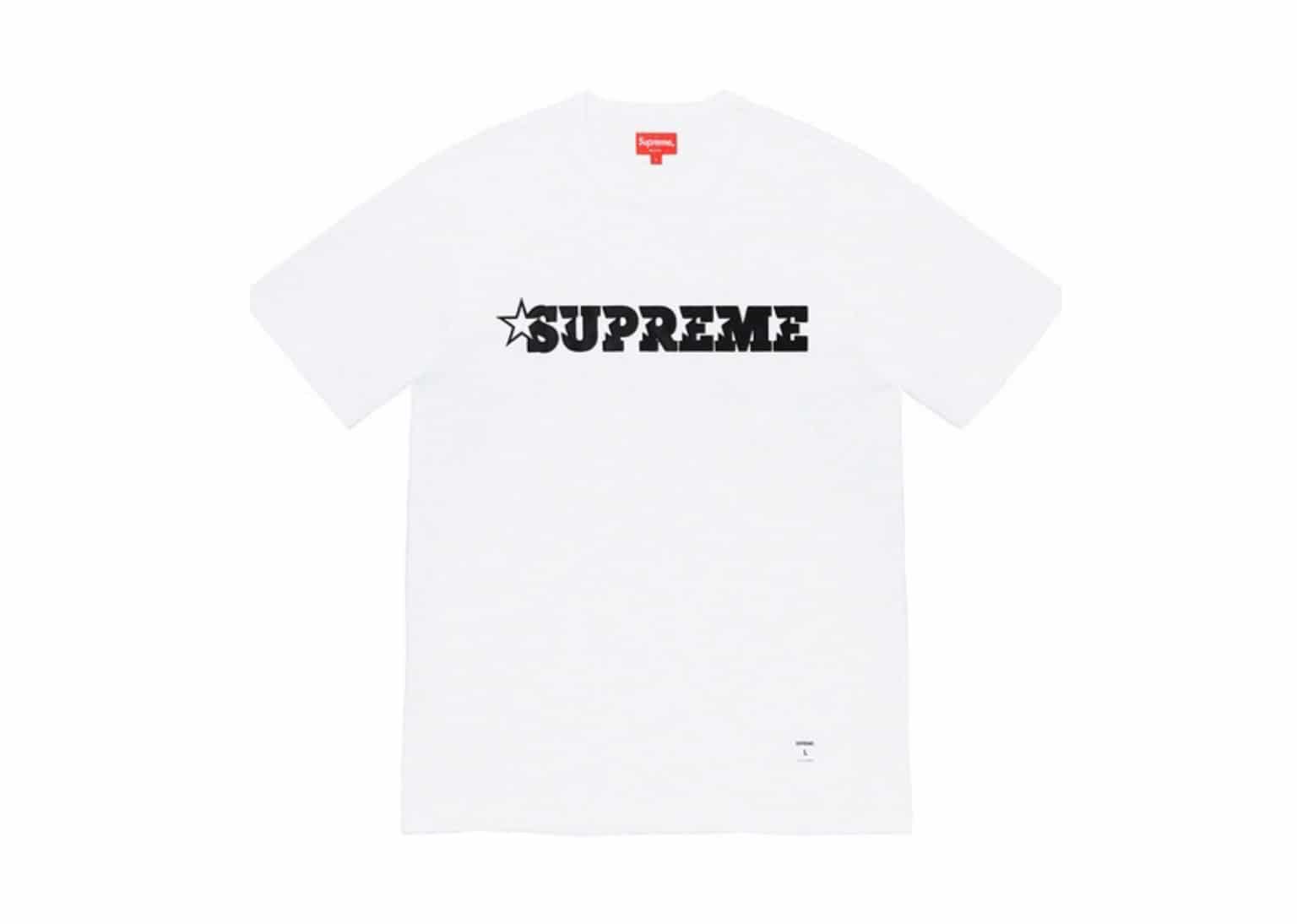 Buy Supreme Star Logo S/S Top White Online in Australia | KickSTW