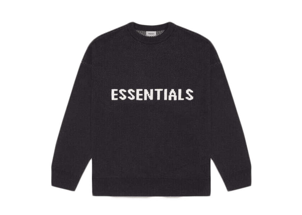 Buy FEAR OF GOD ESSENTIALS Knit Sweater Dark Slate/Stretch Limo/Black ...