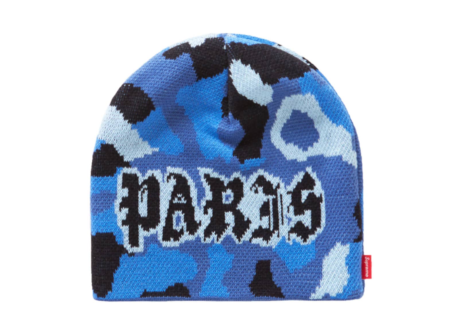 Buy Supreme Paris Camo Beanie Blue Camo Online in Australia | KickSTW