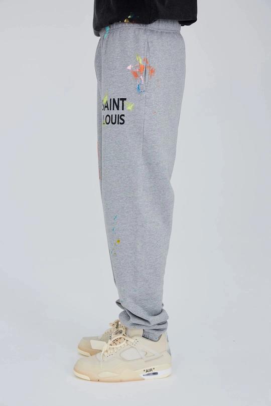 Buy Saint Louis Painted Sweatpants Grey Online in Australia | KickSTW