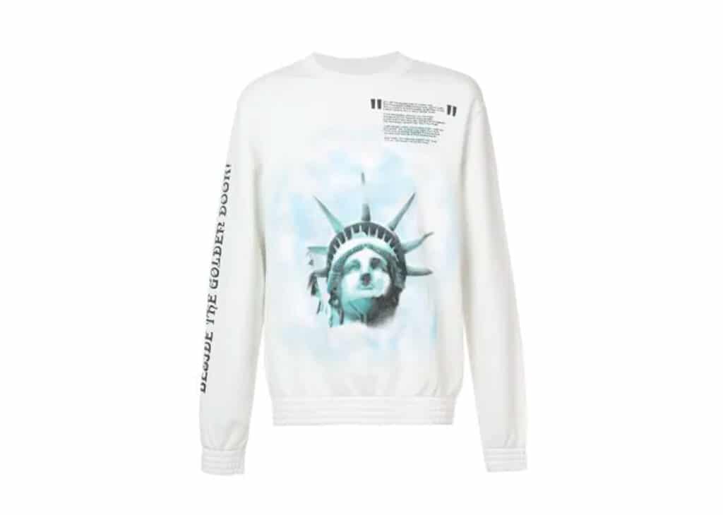 Buy Off White Liberty Crewneck White Online in Australia | KickSTW