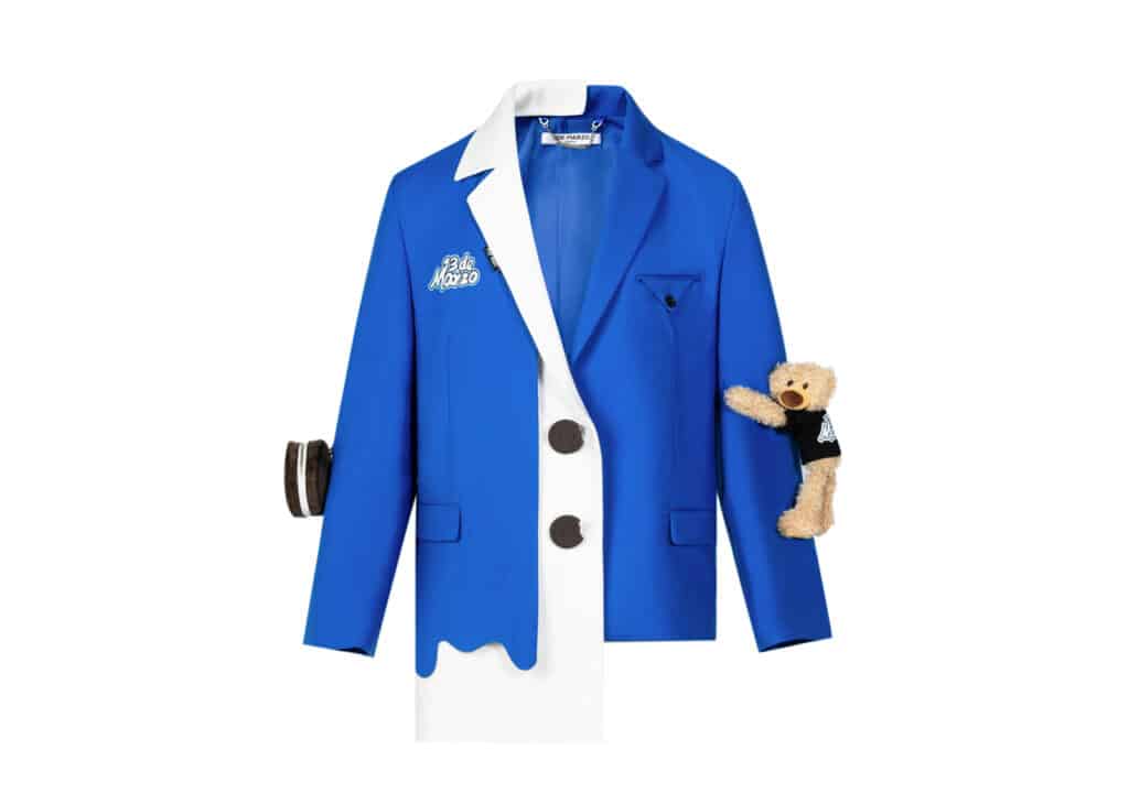 Buy 13De Marzo x POP MART Black Sandwich Biscuit Suit Blue Online in ...