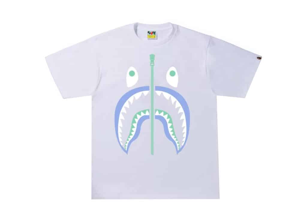 Buy BAPE Text Code Camo Shark Tee White Online in Australia | KickSTW