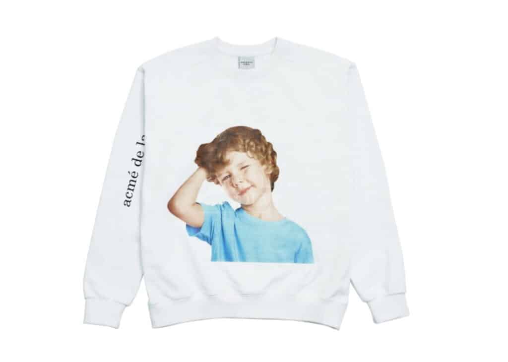 Buy ADLV Baby Face Perm Hair Boy Crewneck White Online in Australia ...