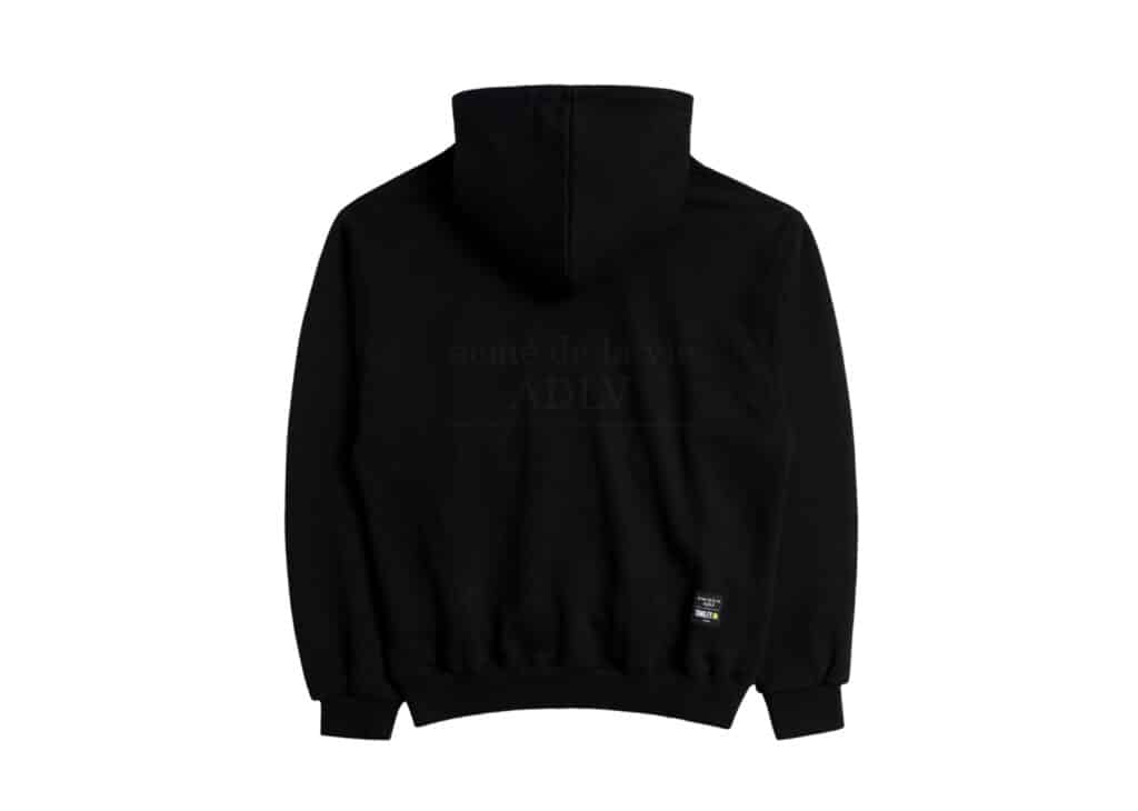 Buy ADLV x Smiley Biker Smiley Emboss Printing Hoodie Black Online in ...