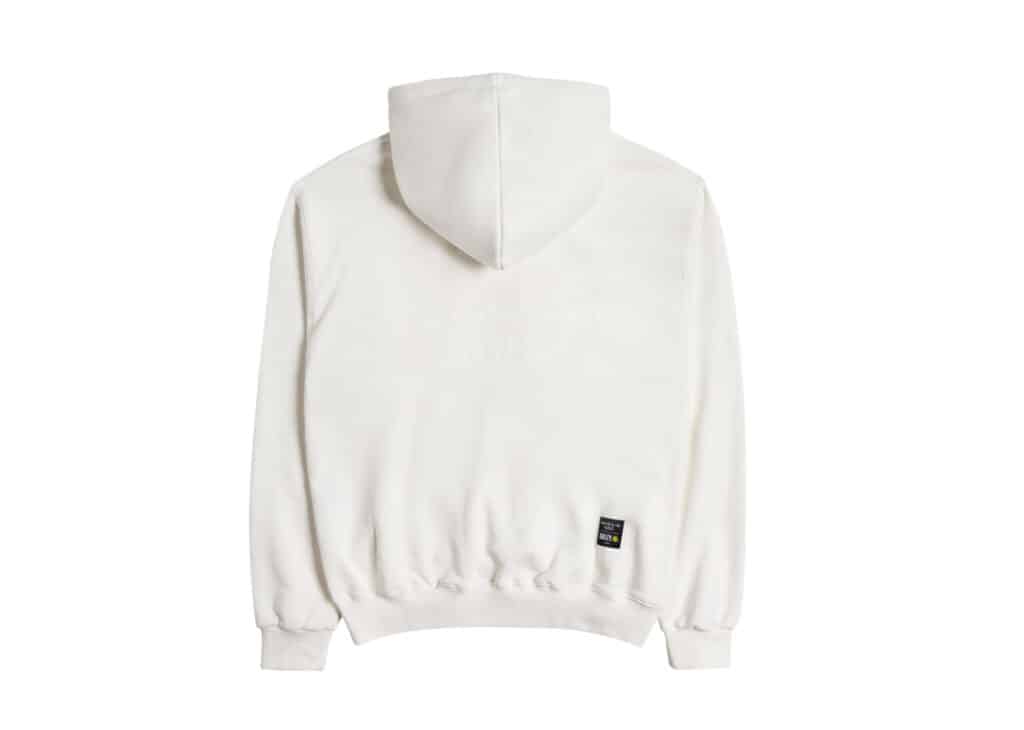 Buy ADLV x Smiley Biker Smiley Emboss Printing Hoodie Cream Online in ...