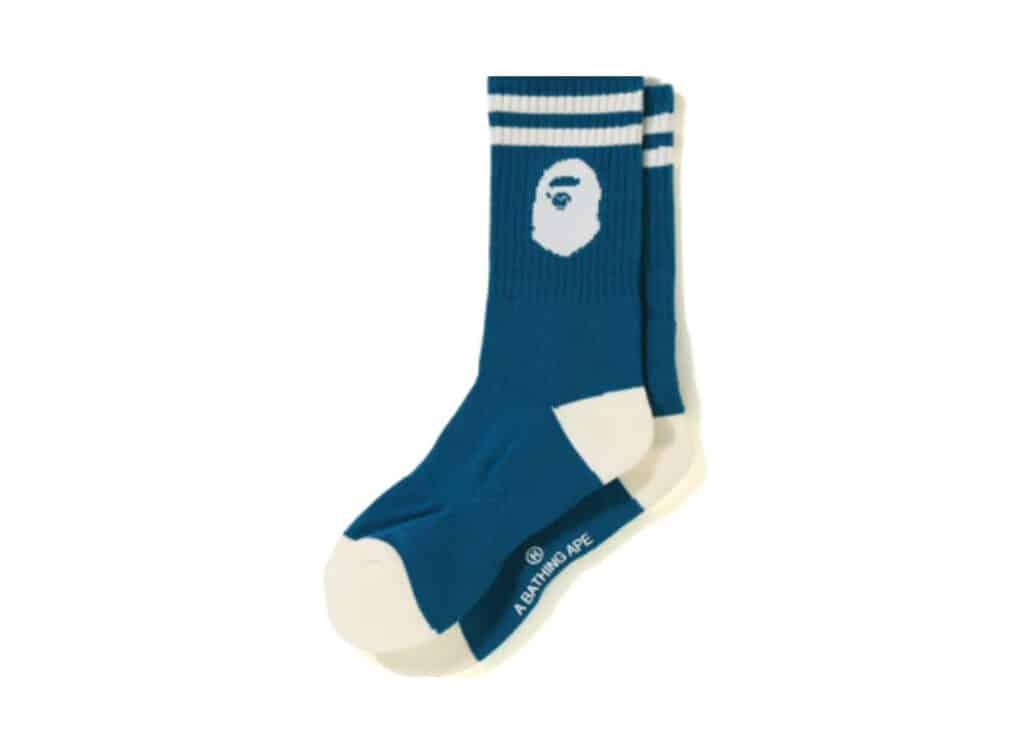 Buy BAPE Ape Head Socks Teal Online in Australia | KickSTW
