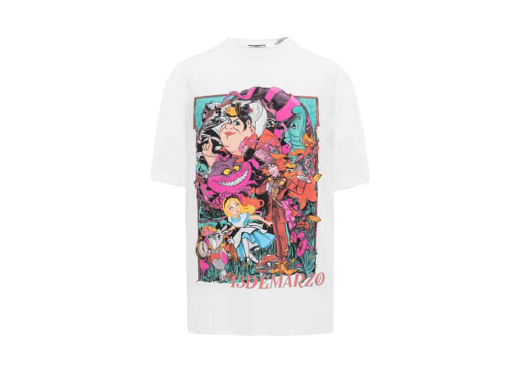 Buy 13De Marzo Teddy Alice In Wonderland Tee White Online in Australia ...