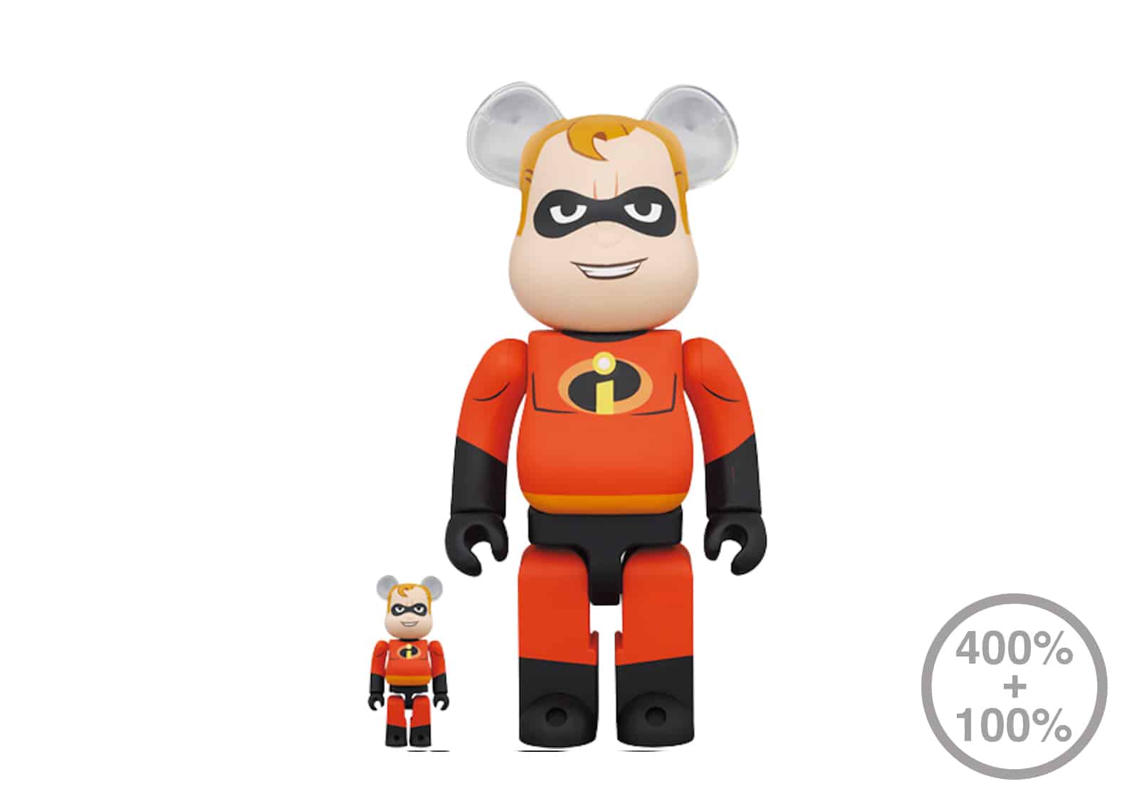 Buy Bearbrick Disney Pixar Mr. Incredible 100% & 400% Set Online in ...