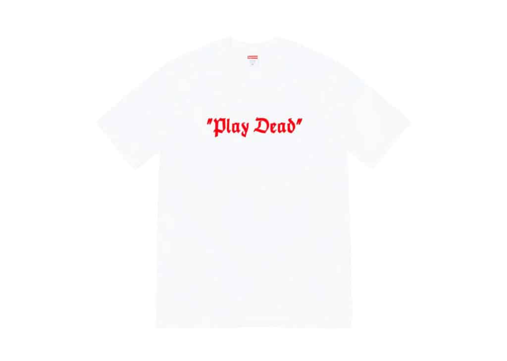 Buy Supreme “Play Dead” Tee White Online in Australia | KickSTW