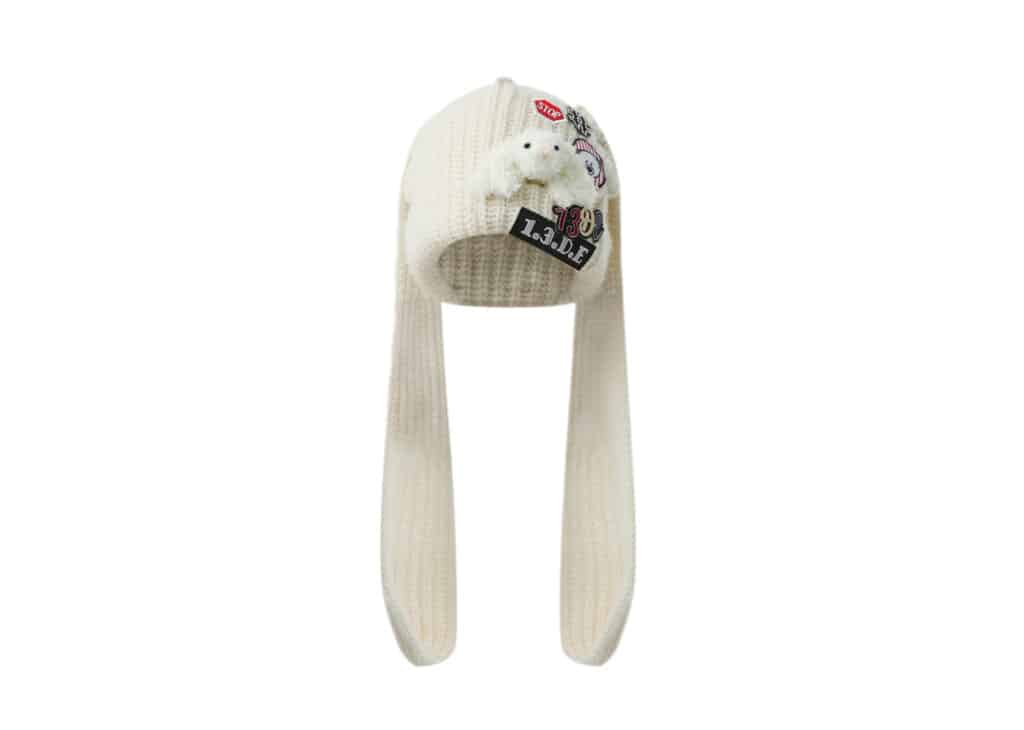 Buy 13De Marzo Doozoo Ear Badges Beanie White Online in Australia | KickSTW