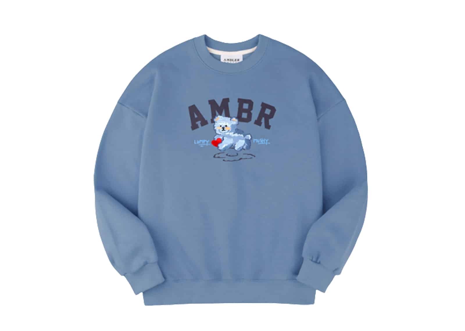 Buy Ambler Fluffy Bear Crewneck Blue AMM1015 Online in Australia | KickSTW