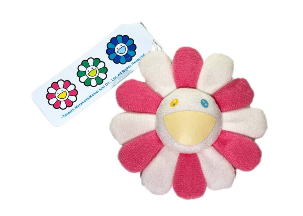Buy Takashi Murakami Flower Keychain/ Pin White/Pink Online in ...
