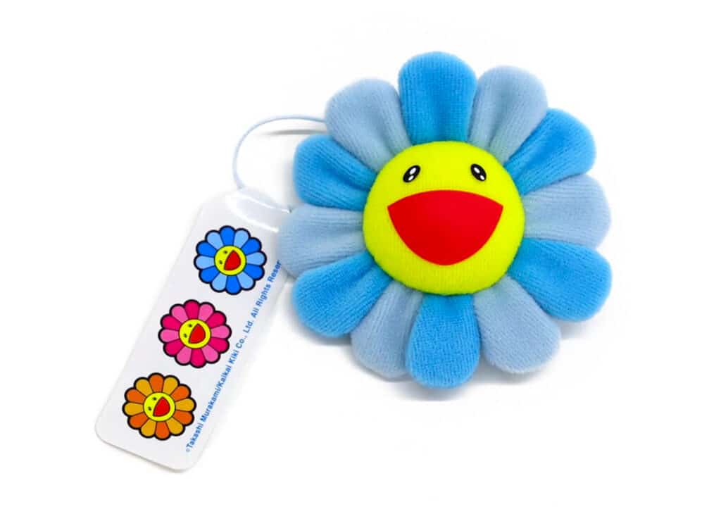 Buy Takashi Murakami Flower Keychain/ Pin Blue & Yellow Online in ...