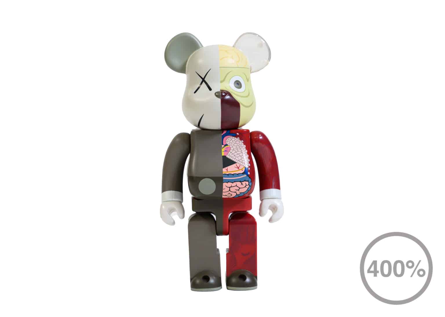 Buy KAWS Bearbrick Dissected 400% Brown (Display Condition) Online in ...