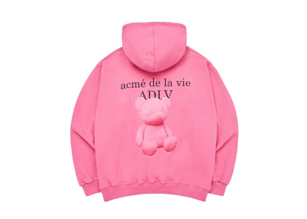 Buy ADLV Sitting Bear Logo Hoodie Pink Online in Australia | KickSTW