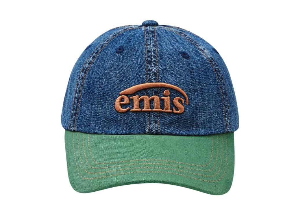Buy Emis Washed Denim Ball Cap Blue/Green Online in Australia | KickSTW