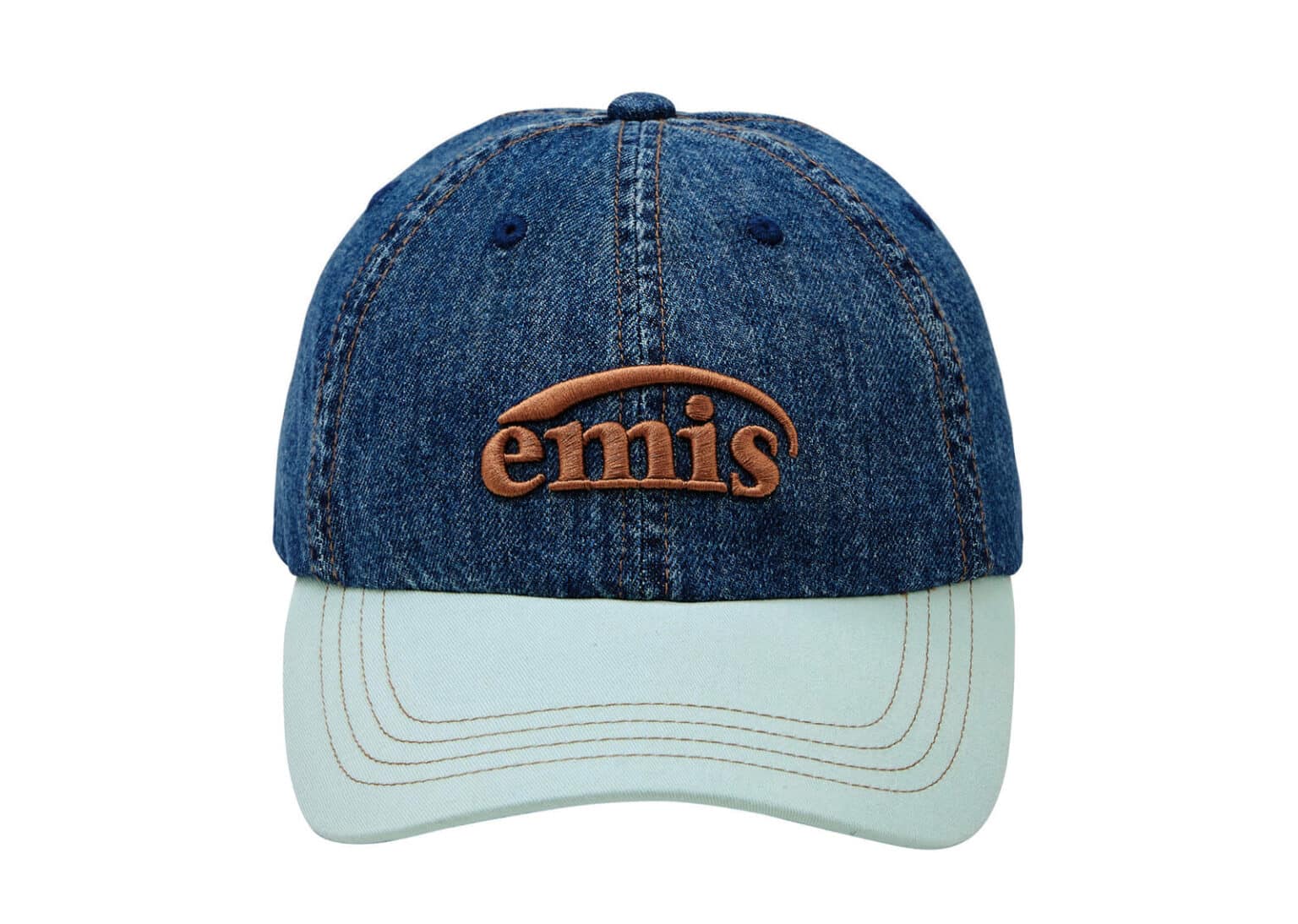 Buy Emis Washed Denim Ball Cap Blue/Mint Online in Australia | KickSTW