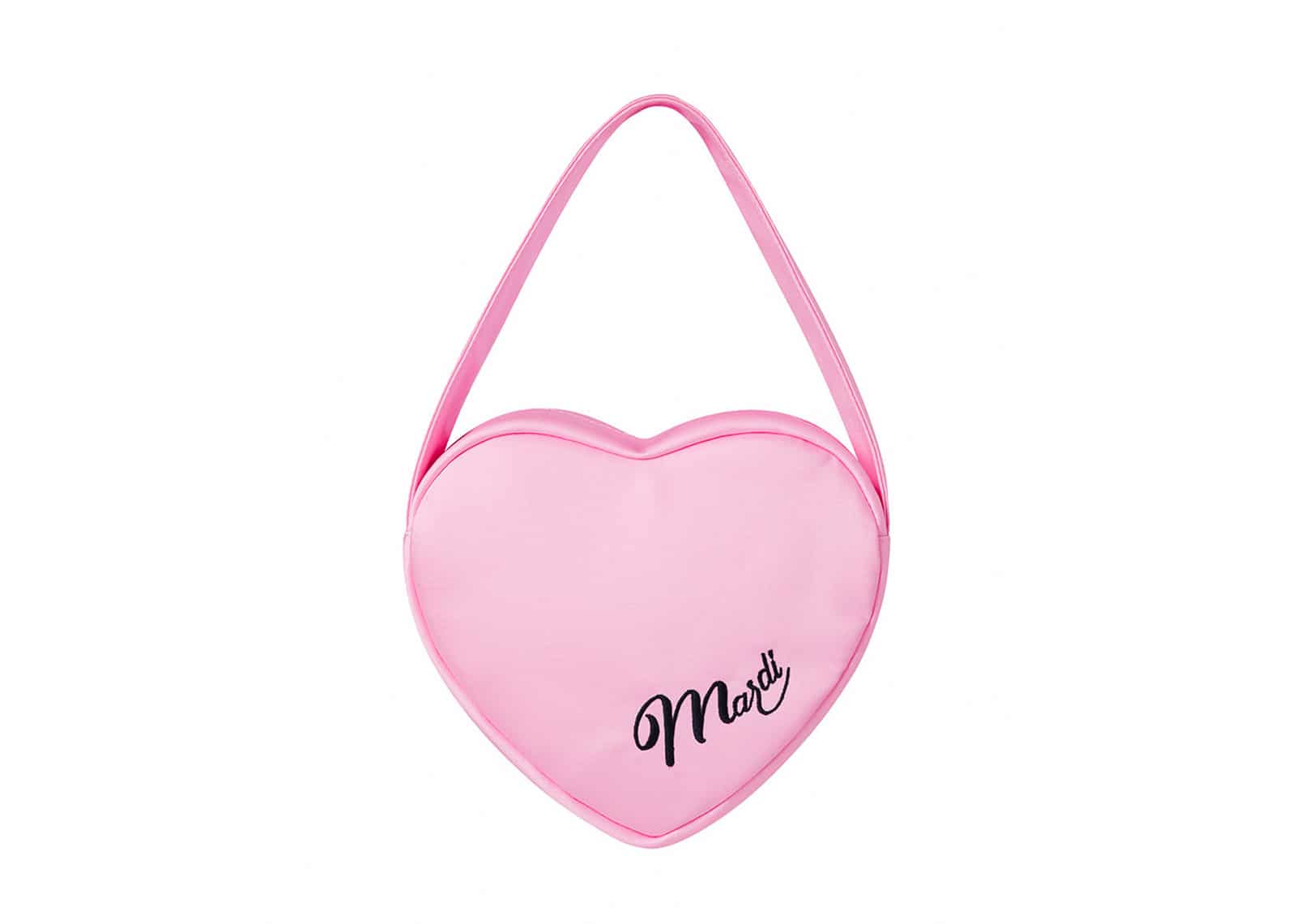 Buy Mardi Mercredi Mini Heart Mardi Bag Light Pink Navy Online in ...