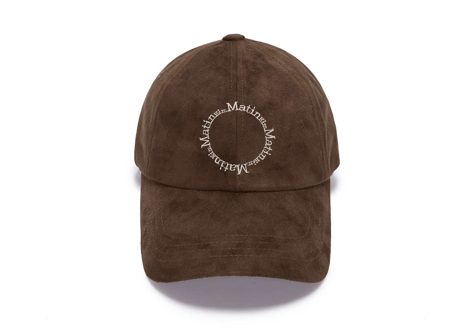 Buy Matin Kim Circle Logo Suede Ball Cap Brown HT017 Online in ...
