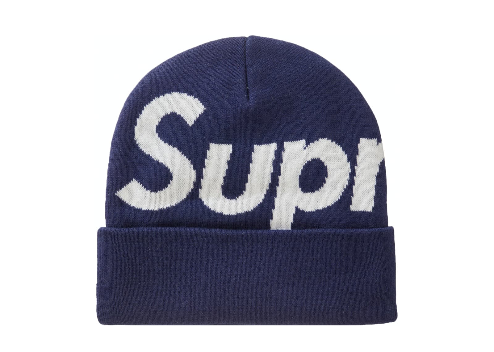 Buy Supreme Big Logo Beanie (FW23) Navy Online in Australia | KickSTW