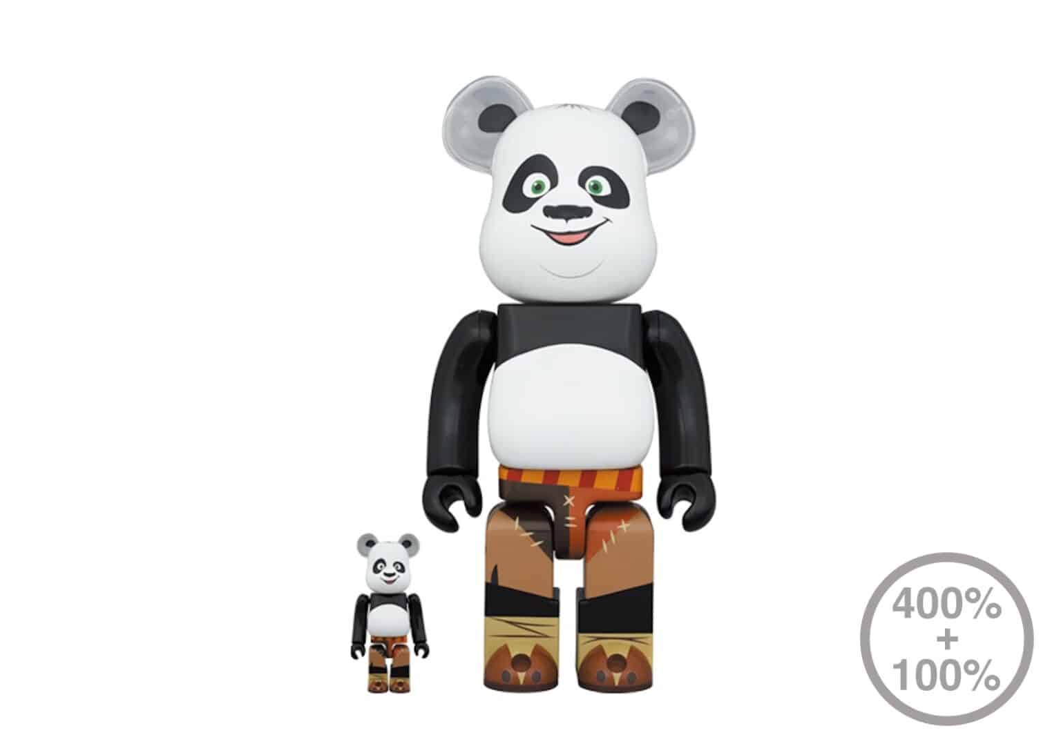 Buy Bearbrick x Kung Fu Panda 100% & 400% Set Online in Australia | KickSTW