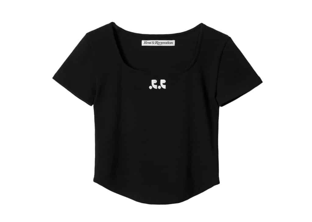 Buy Rest & Recreation Logo Square Neck Tee Black Online in Australia ...