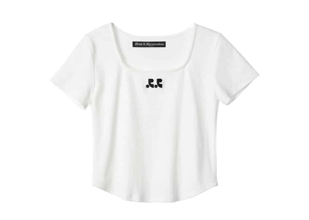 Buy Rest & Recreation Logo Square Neck Tee White Online in Australia ...