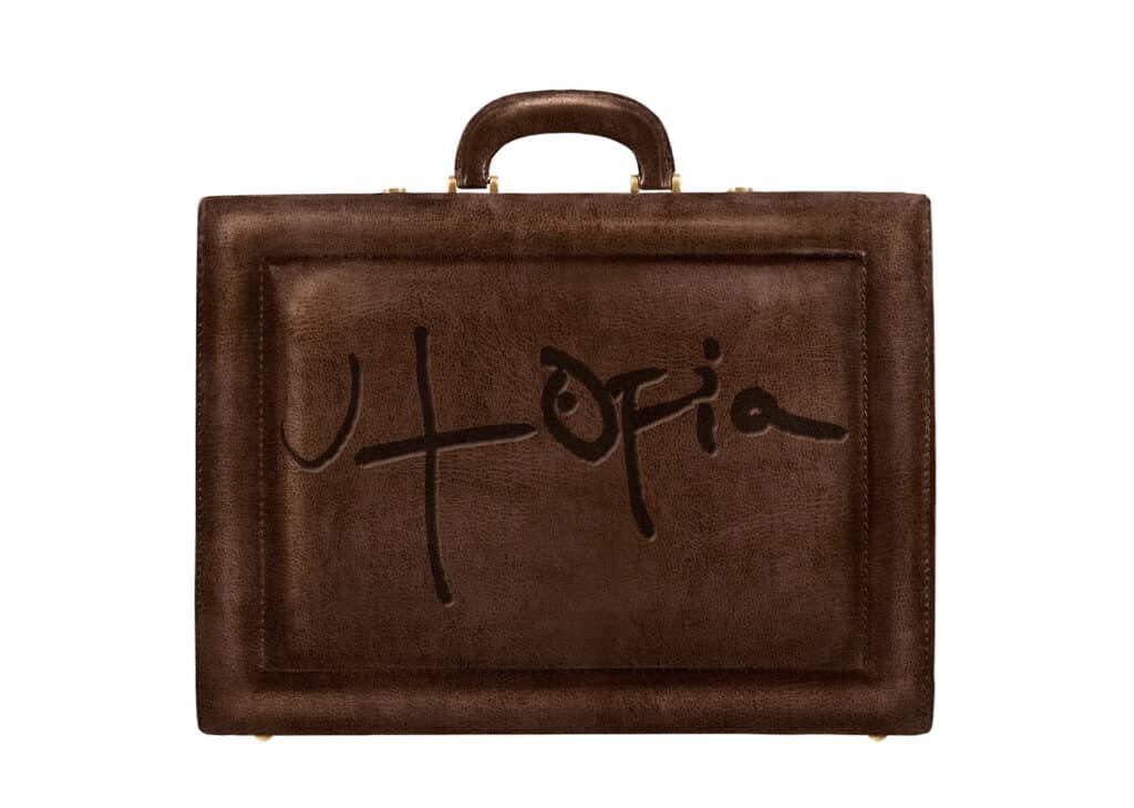 Buy Travis Scott Utopia Briefcase Brown Online in Australia | KickSTW