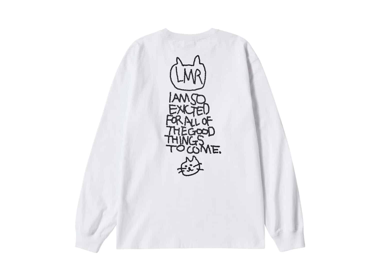 Buy LMR Symbol Logo Drawing Lettering Long Sleeve White Online in ...