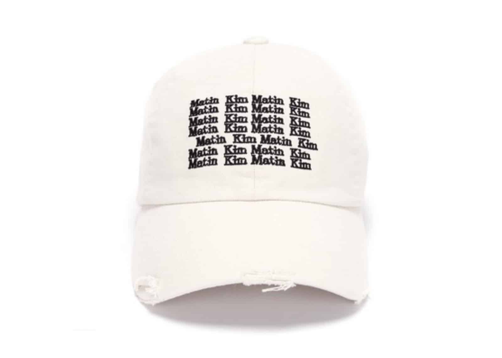Buy Matin Kim Lettering Washed Ball Cap Ivory HT009 Online in Australia ...