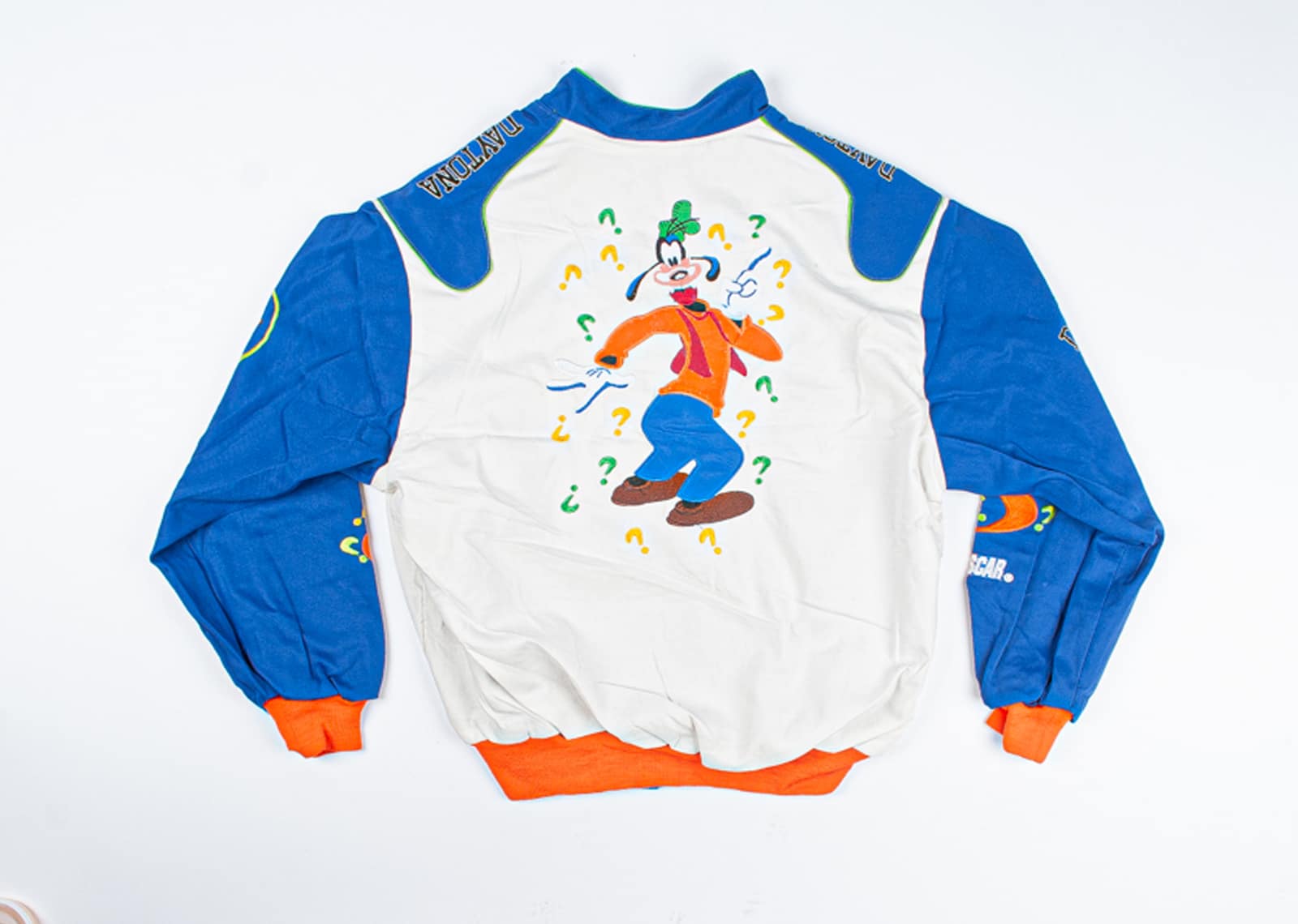 Buy KICKSTW Hand-Picked Goofy? Vintage Racing Jacket White Blue (Remake ...