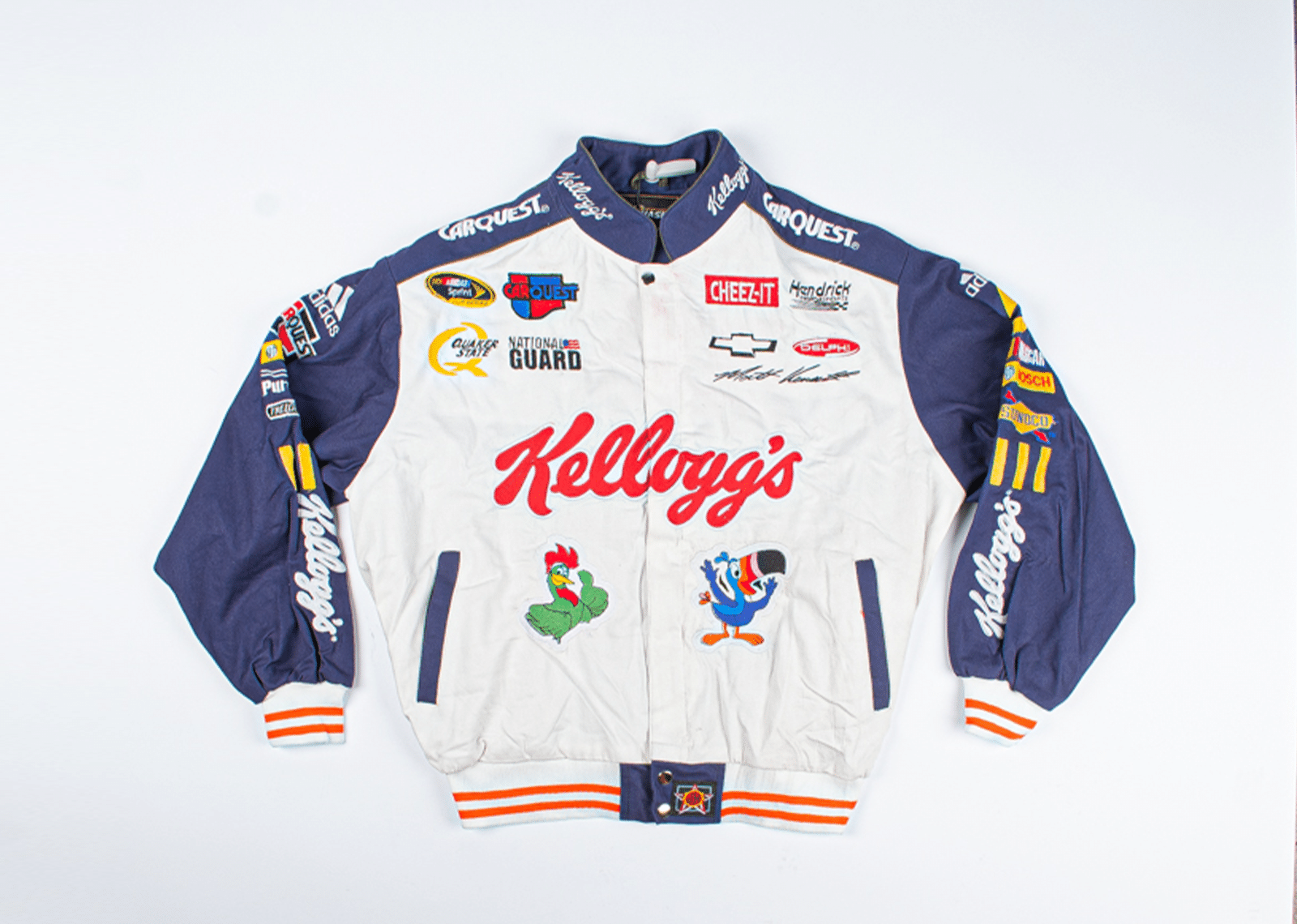 Buy KICKSTW Hand-Picked Kellogg's Vintage Racing Jacket White Navy ...