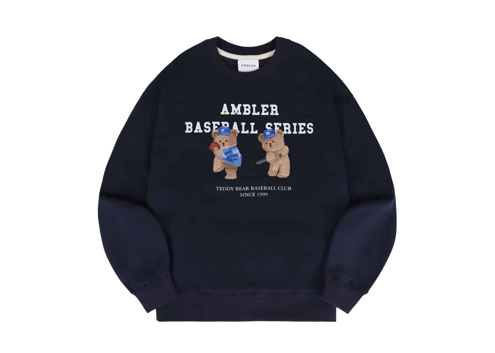 Buy Ambler Play With Us Crewneck Navy AMM1216 Online in Australia | KickSTW