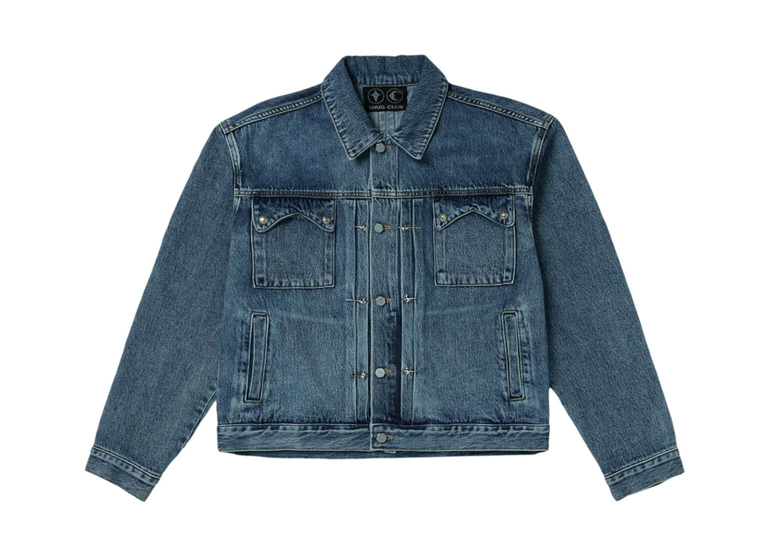 Buy THUG CLUB Claw Denim Jacket Blue Online in Australia | KickSTW