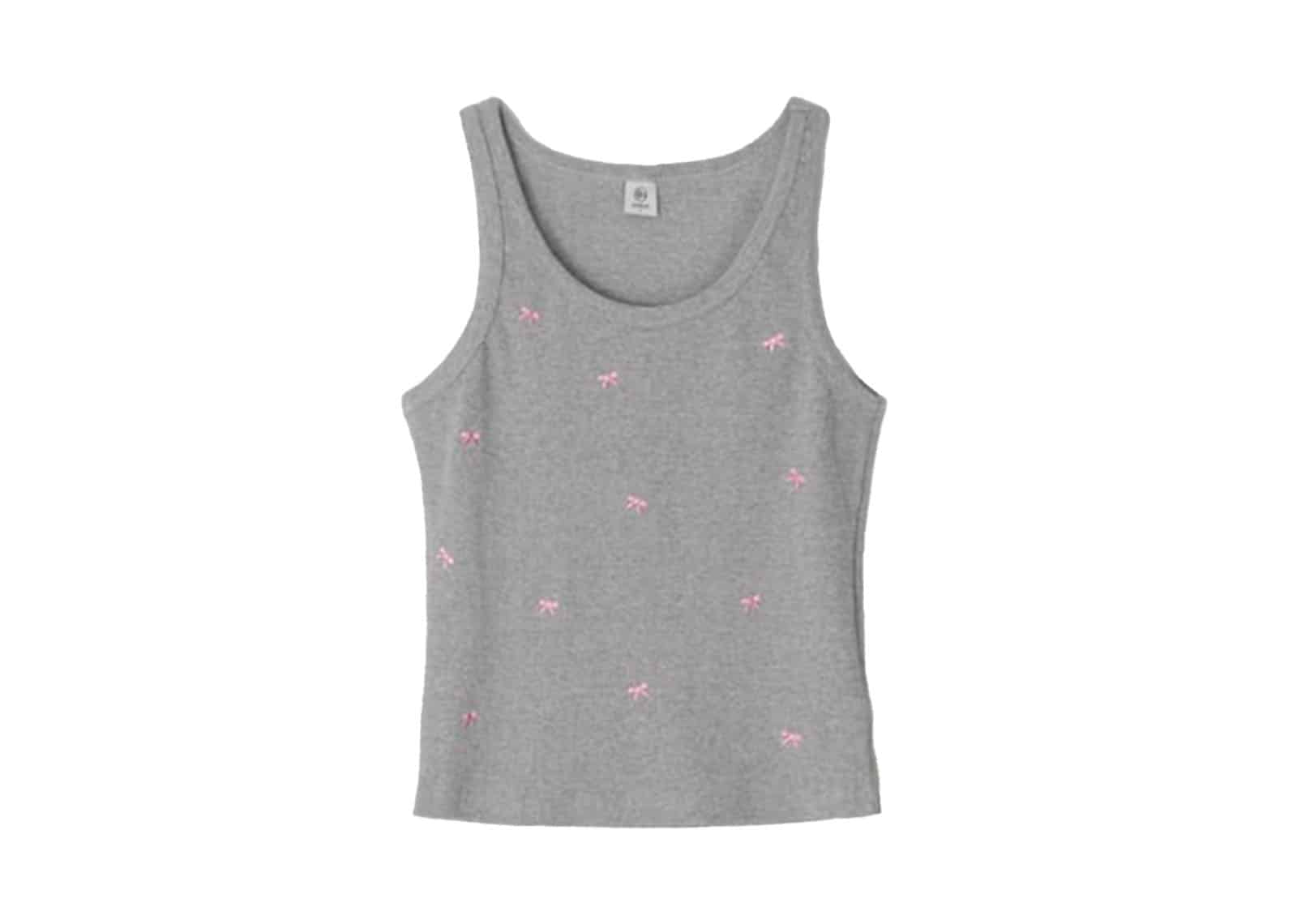 Buy Ronron Ribbon Pattern Sleeveless Gray Online in Australia | KickSTW