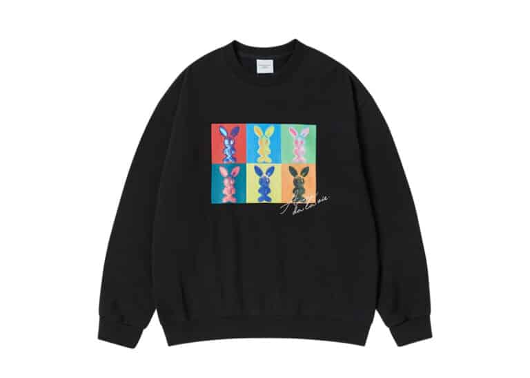 Buy ADLV Alien Rabbit Pop Art Crewneck Black Online in Australia | KickSTW