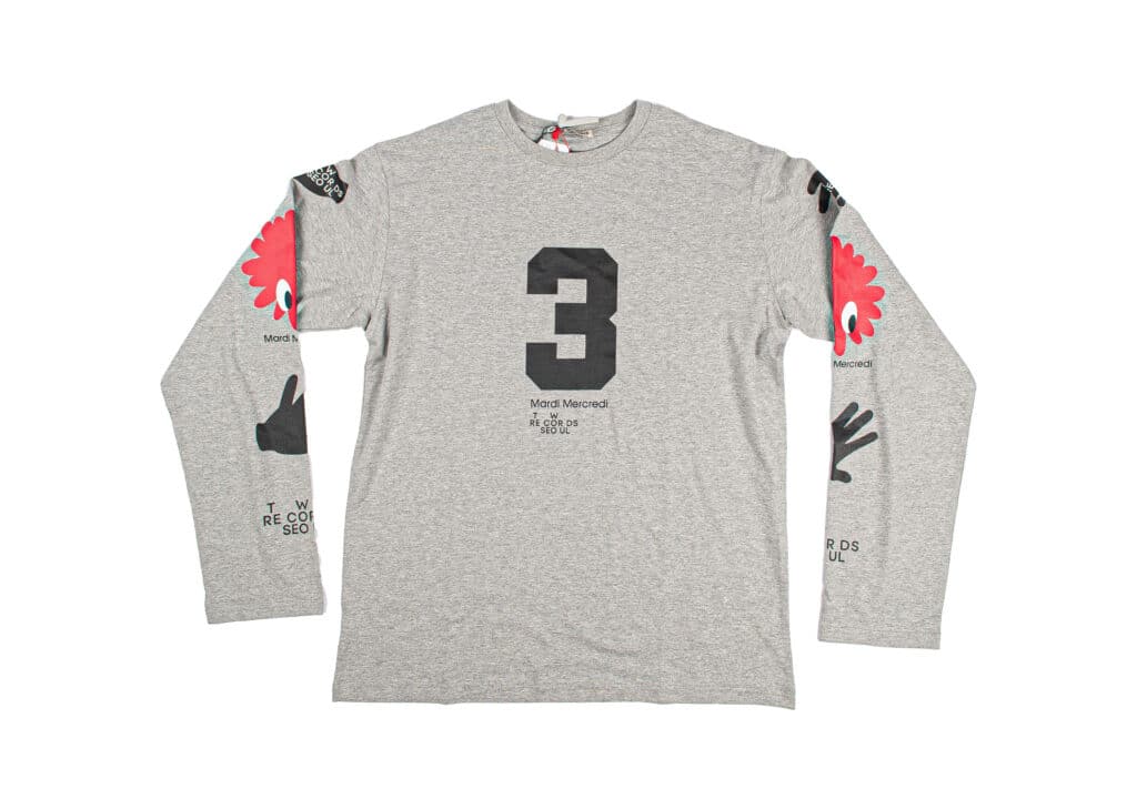 Buy Mardi Mercredi Logos Unisex Long Sleeve Tee Grey Online in ...