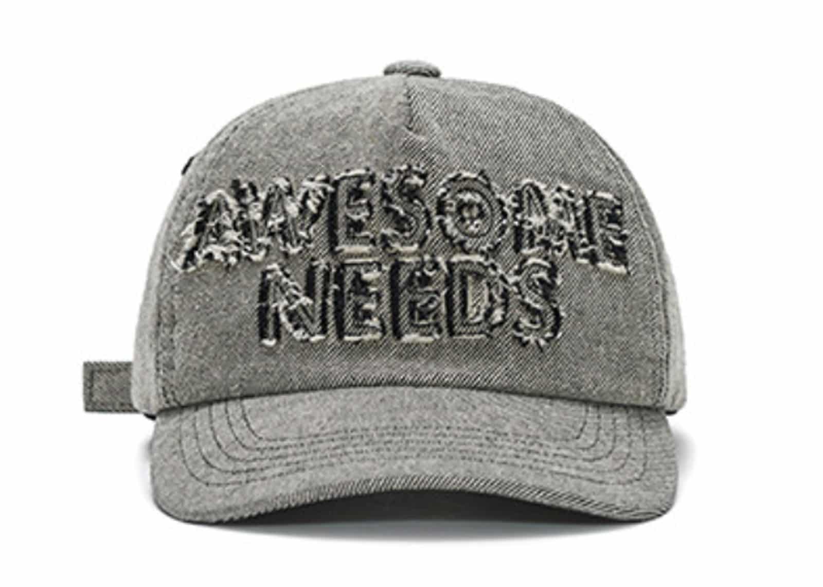 Buy Awesome Needs Signature Cap Damage Lightblack Online in Australia ...