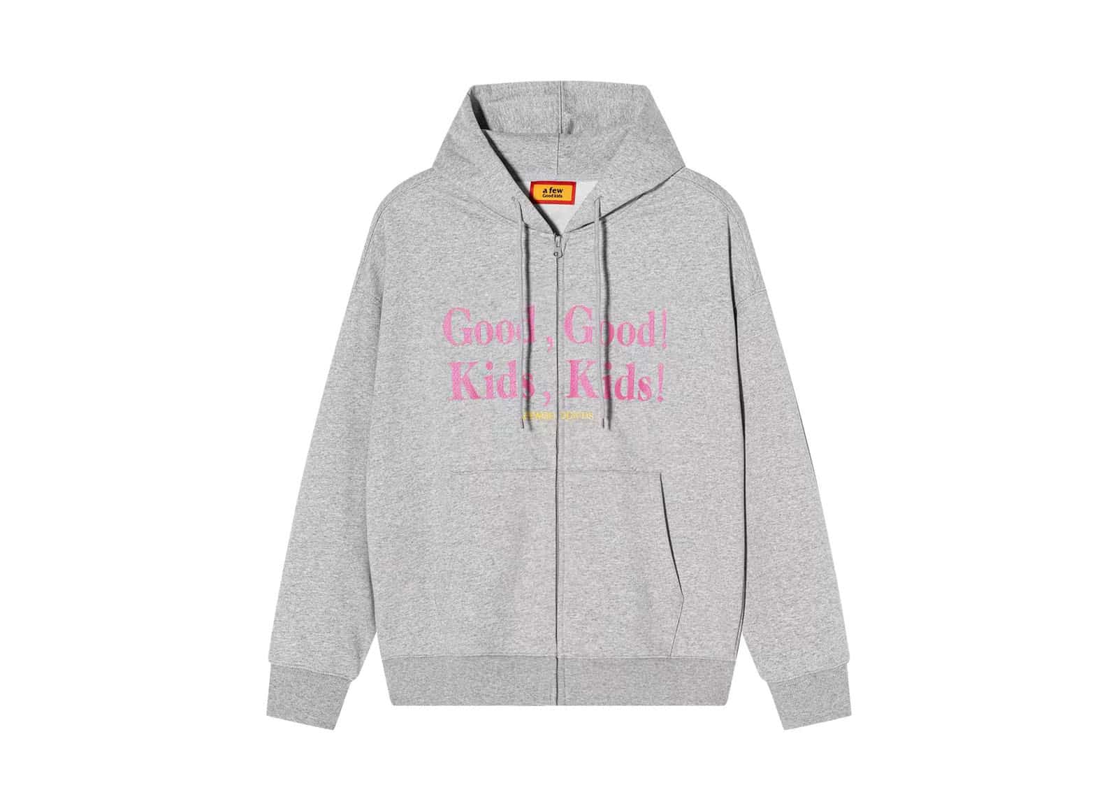 Buy A Few Good Kids ‘Good, Good!’ Zip Up Hoodie Grey Online in ...