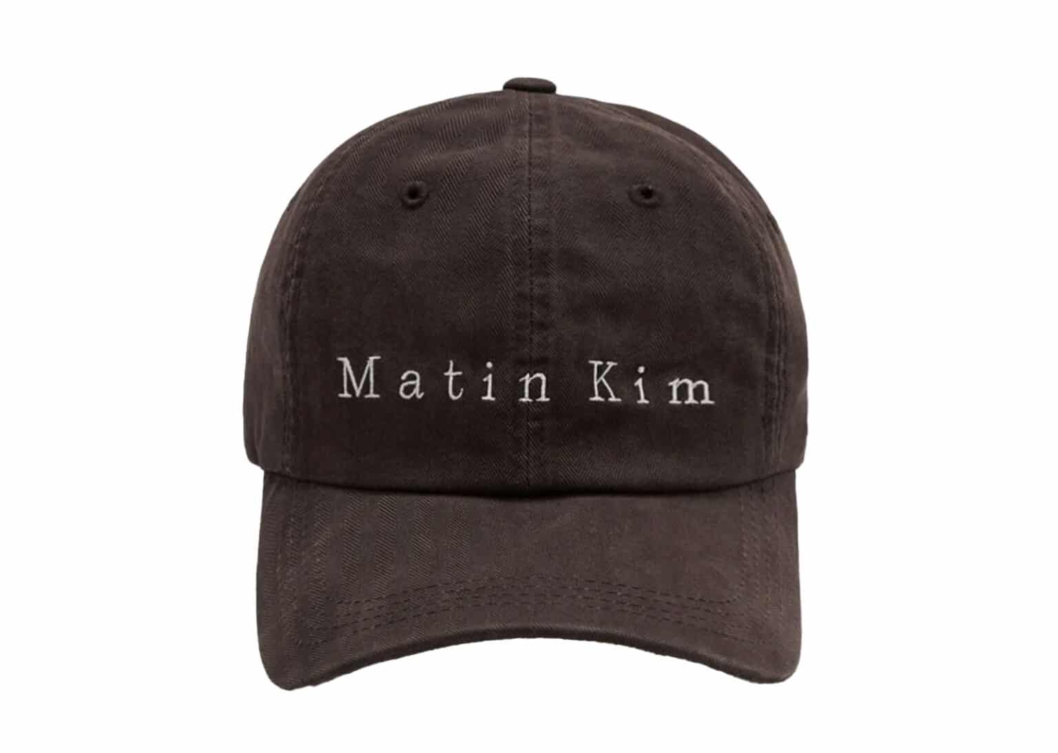 Buy Matin Kim Matin Herringbone Typo Ball Cap Brown HT029 Online in ...