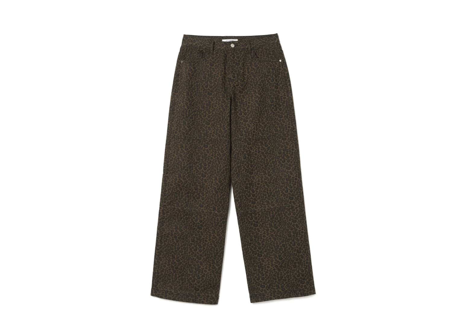 Buy Millo Archive Double Knee Cotton Loose Pants Brown Online in ...