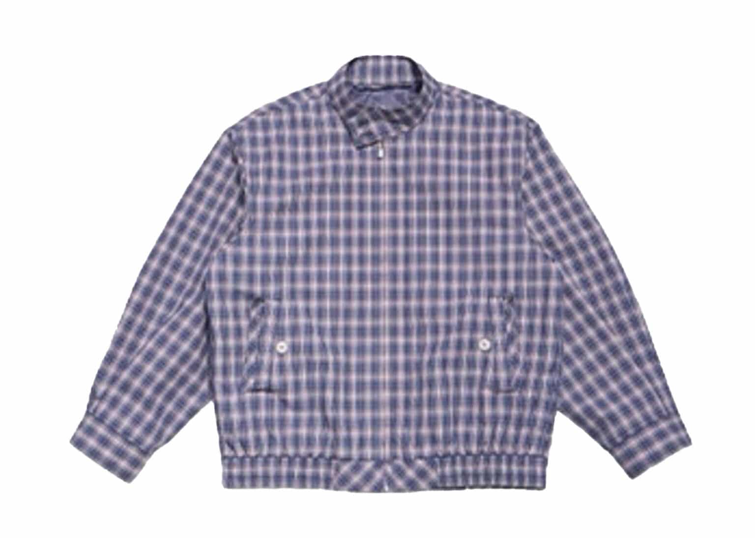 Buy Vulcan Stand Collar Jacket Check Blue #192 Online in Australia ...