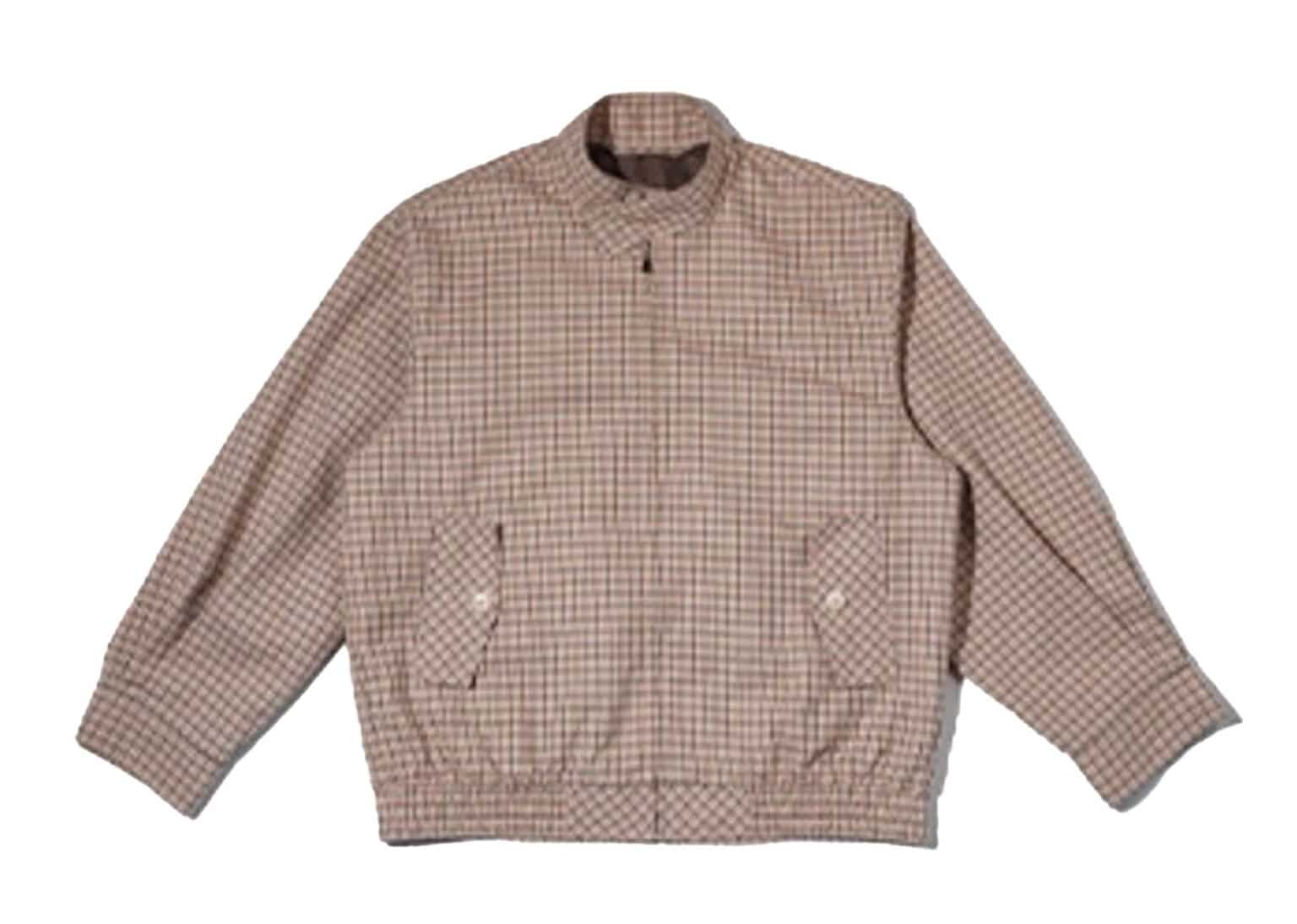 Buy Vulcan Stand Collar Jacket Check Khaki #192 Online in Australia ...