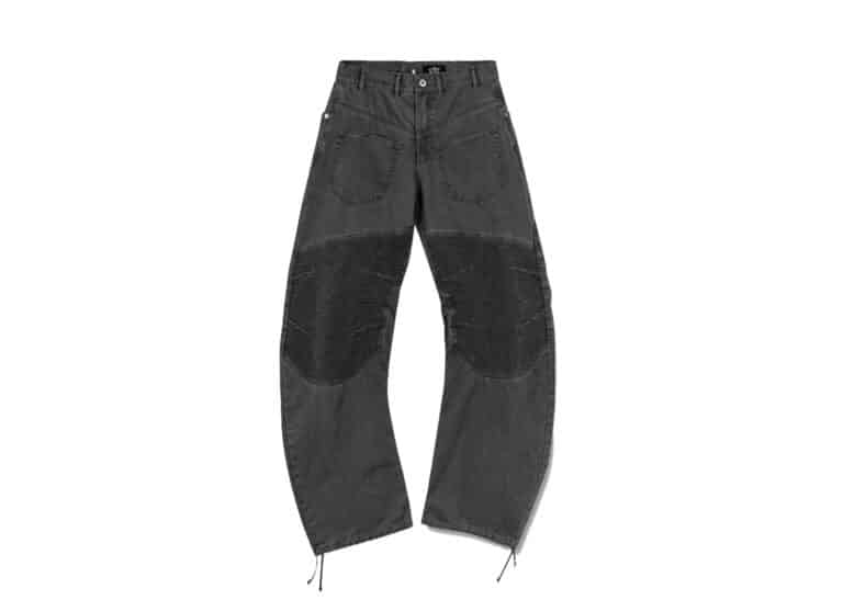 Buy Lost Tag Reversed Pleat Curved Jeans Black Online in Australia ...